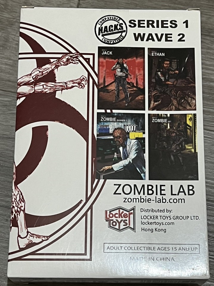 Locker Toys Zombie Lab - Zombie Version Banner 1/18 Scale Action Figure ...