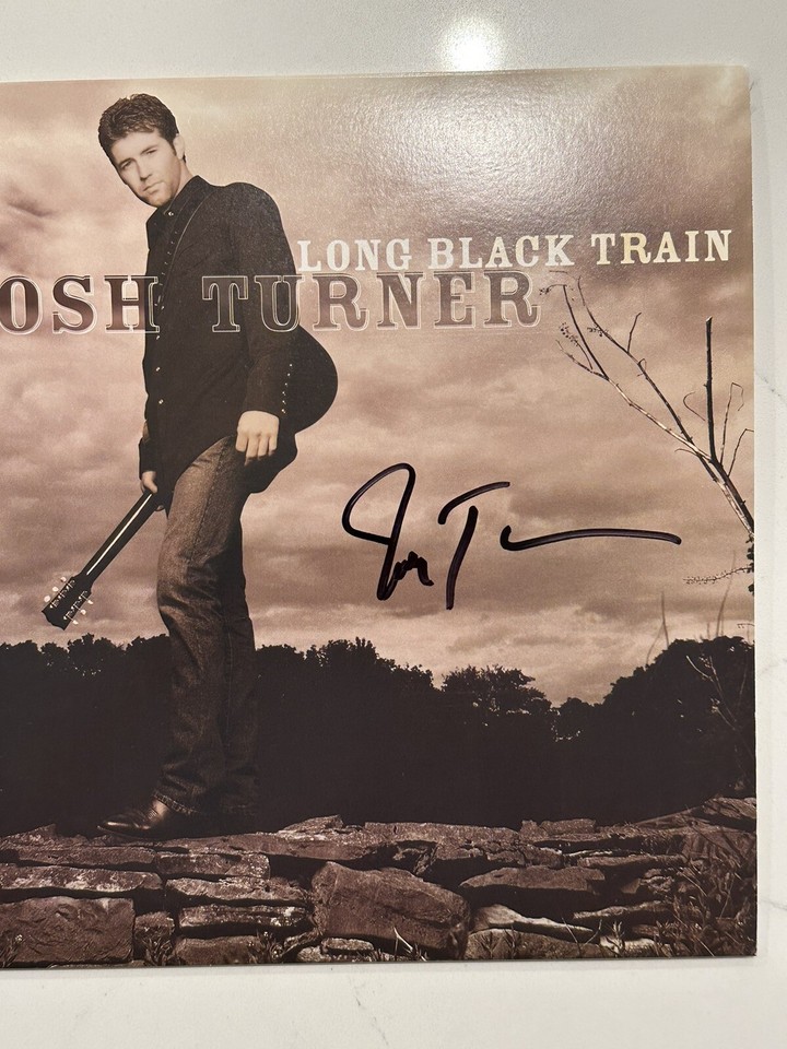Josh Turner - Long Black Train NEW SIGNED Vinyl Autographed ...