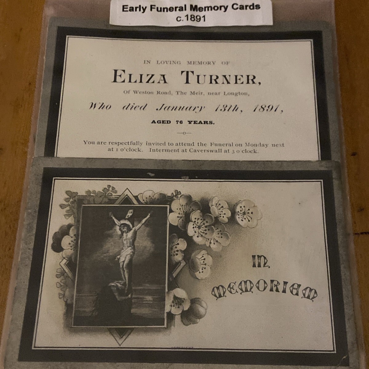 Memorial Funeral Cards Remembrance Cards