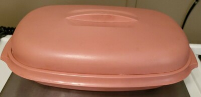 Vintage 3 Piece Tupperware Steamer Rice Cooker 6 cups Dusty Rose 1273-6 ...