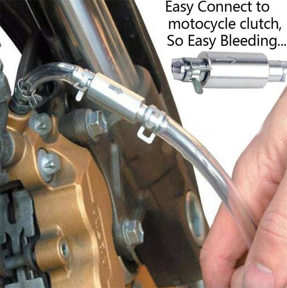 2 PCS Brake Bleeder Hose, One Way Check Valve Tube Bleeding Tool Kit ...