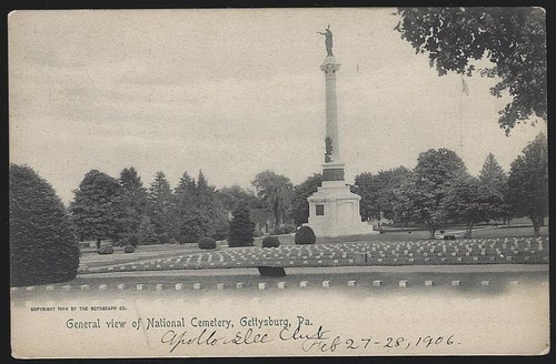 Gettysburg Pennsylvania 1906 Civil War Postcards Cemetery Spangler's ...