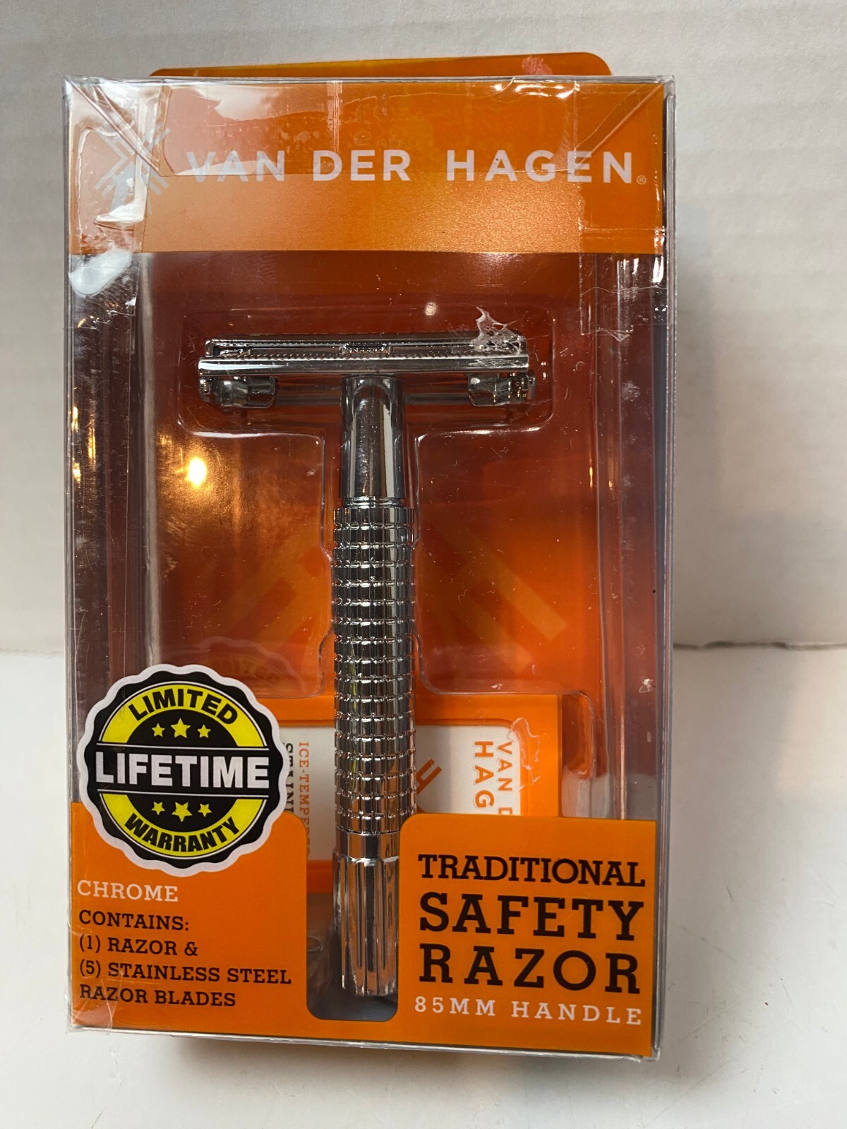 Van Der Hagen Men’s Traditional Safety Razor Kit (includes 5 blades ...