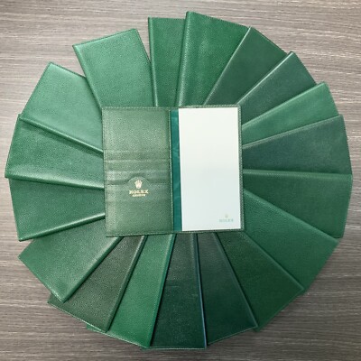 ROLEX GREEN CHECKBOOK WALLET WITH NOTEPAD INSERT -ONE PIECE FOR THE ...