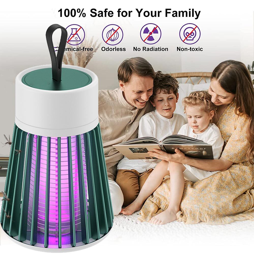 USB Electric Shock Mosquito Killer LED UV Pest Control Lamp Bug Zapper ...