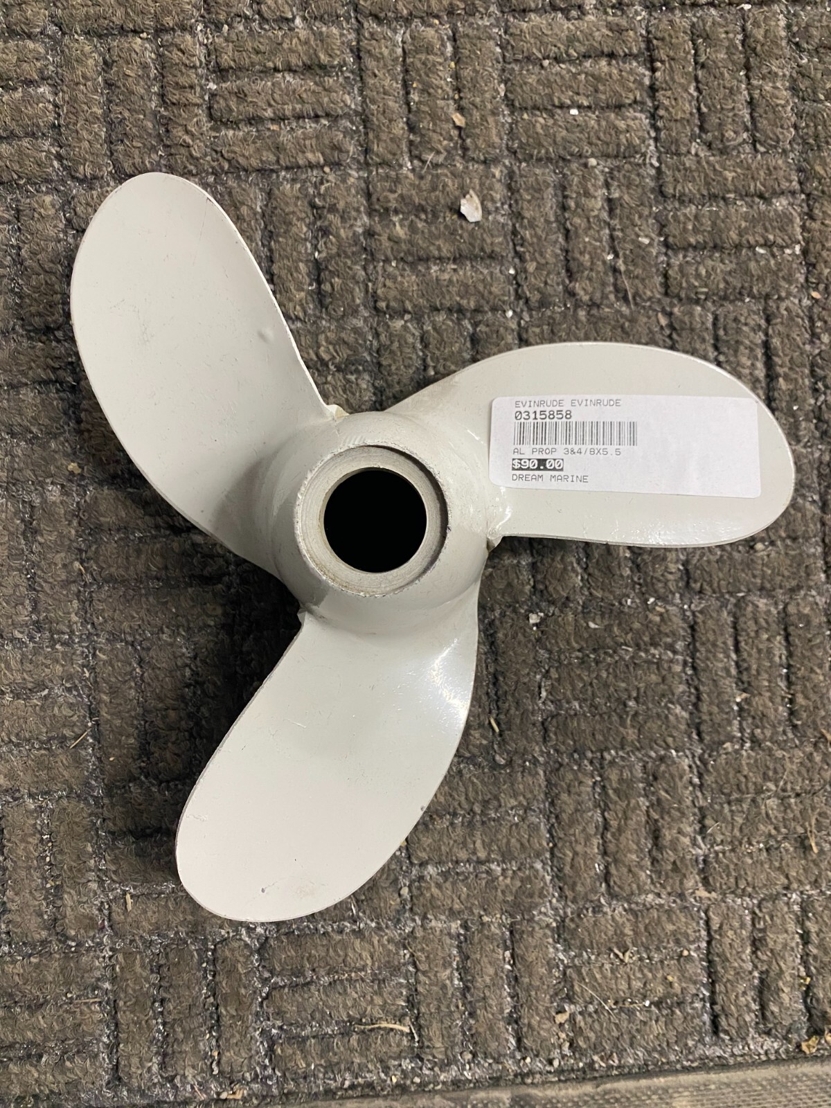 0315858 johnson evinrude 4hp propeller 8x5 1/2 | eBay