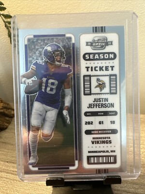 2022 Contenders Optic JUSTIN JEFFERSON Season Ticket Hobby Card #32 | eBay