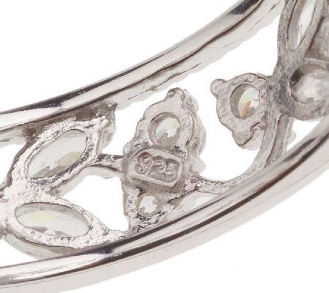 QVC EPIPHANY 2.6ct Cubic Zirconia Sterling Lace Design 3-pc.Band Ring ...