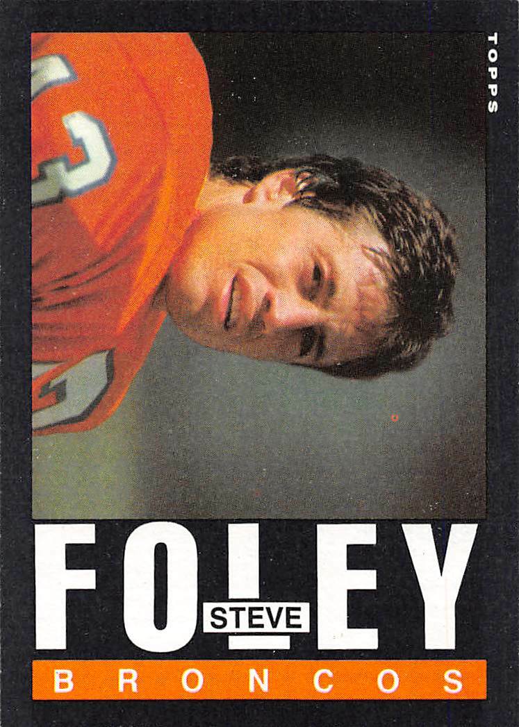 Steve Foley 1985 Topps #239 Broncos ID:24427 | eBay