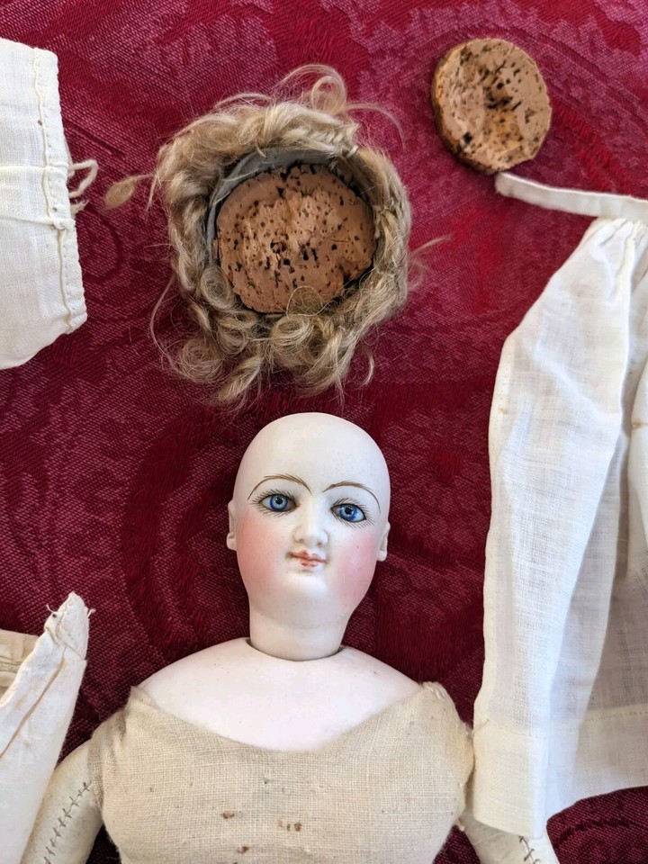 11" Antique Smiling Bru French Fashion Doll Bisque Head Original Small ...