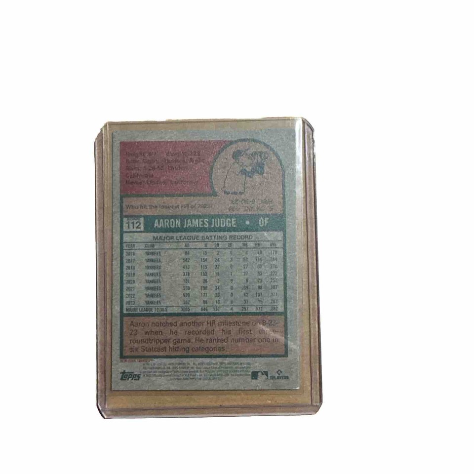 Arron Judge “All Rise” Nickname Variation Heritage topps 2023 EXTREMELY ...