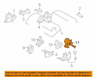 12371-31111 Toyota Insulator, engine mounting, rear 1237131111, New ...