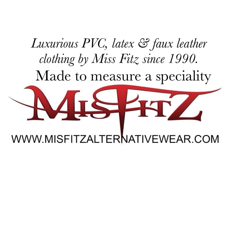 Misfitz black PVC skater dress + belt. SIZE 24. CD Fetish Club Sissy ...