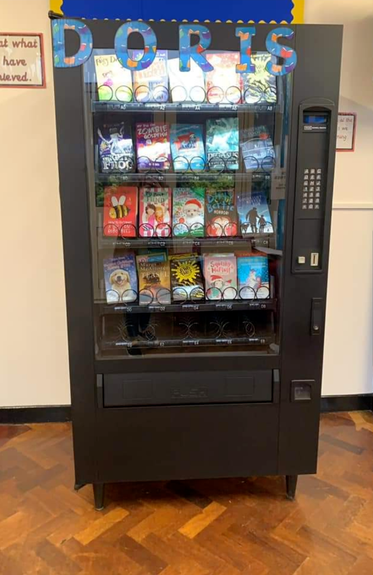 4 Shelf Book Vending Machine - Token System Mini Library, School ...