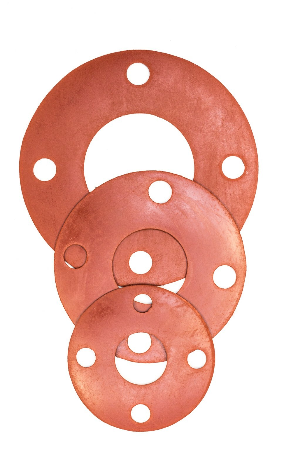 10 PACK - 2-1/2" INCH FULL FACE RED RUBBER GASKETS | 1/8" Thick | eBay