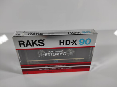 RAKS HD-X 90 Type I Normal Position Blank Audio Cassette Tapes Sealed ...