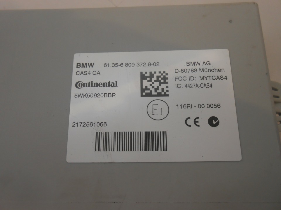 BMW CONTINENTAL ELECTRONIC CONTROL MODULE OEM 61356809372 SH0262 | eBay