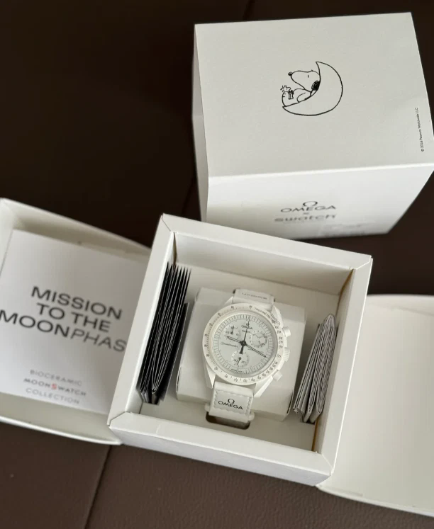 Swatch Snoopy Moonswatch Mission To The Moonphase - Full Moon --- New ...