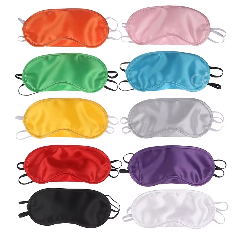 Silk Sleep Eye Mask Padded Shade Eye Cover Patch Sleeping Mask Eyemask ...