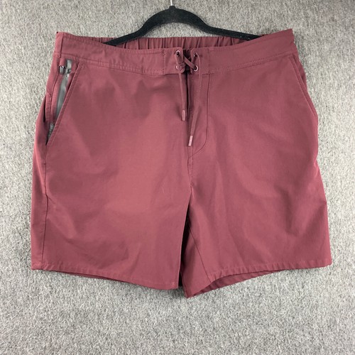 Ten Thousand Shorts Mens 34x7 Red Drawstring Performance Stretch | eBay