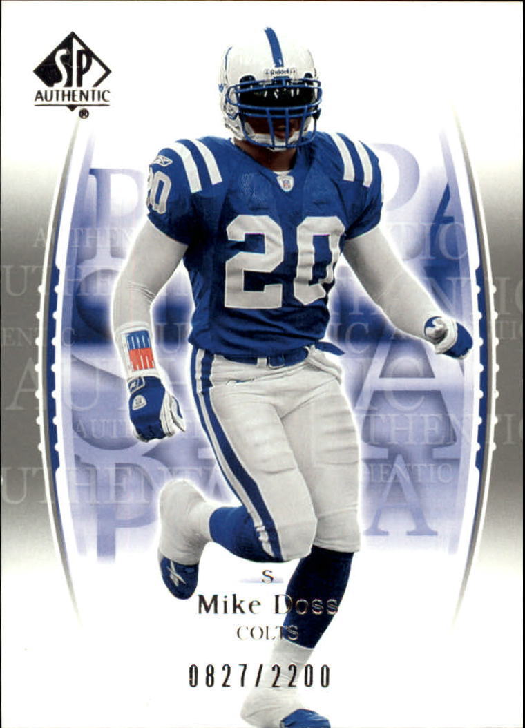 2003 SP Authentic #119 Mike Doss RC /2200 - NM-MT | eBay