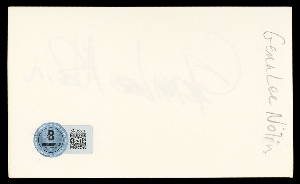 Gena Lee Nolin Baywatch Authentic Signed 3x5 Index Card Autographed BAS ...