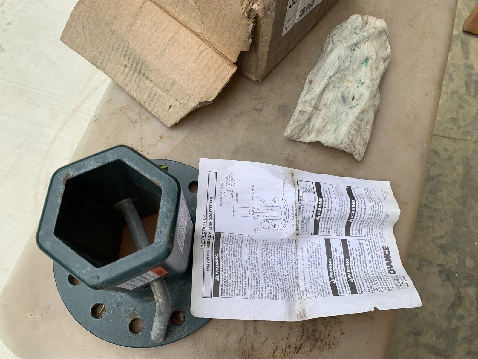 Hubbell Chance C3030940 3” Hex Kelly Bar Adapter NOS! C303-0940 | eBay