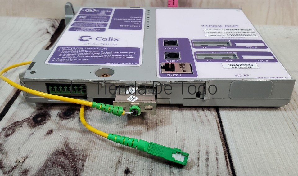 FIBER OPTICAL OPTIC NETWORK TERMINAL FITS CALIX 710GX ONT SYSTEMS READ ...