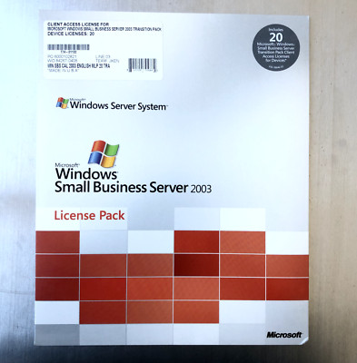 Microsoft Windows Small Business Server 2003 License Pack (20 Licenses ...