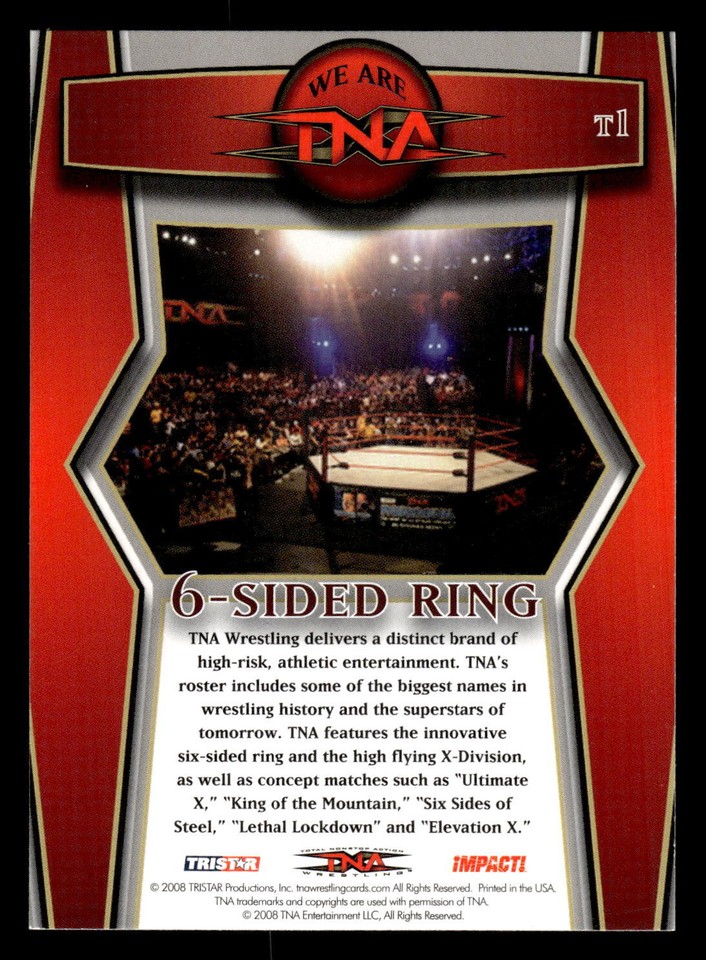 6-Sided Ring 2008 TriStar TNA Impact #T1 We Are TNA TNA | eBay