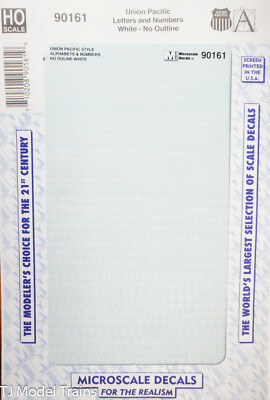 Microscale Decal #90161 Union Pacific Letters & Numbers White - No ...