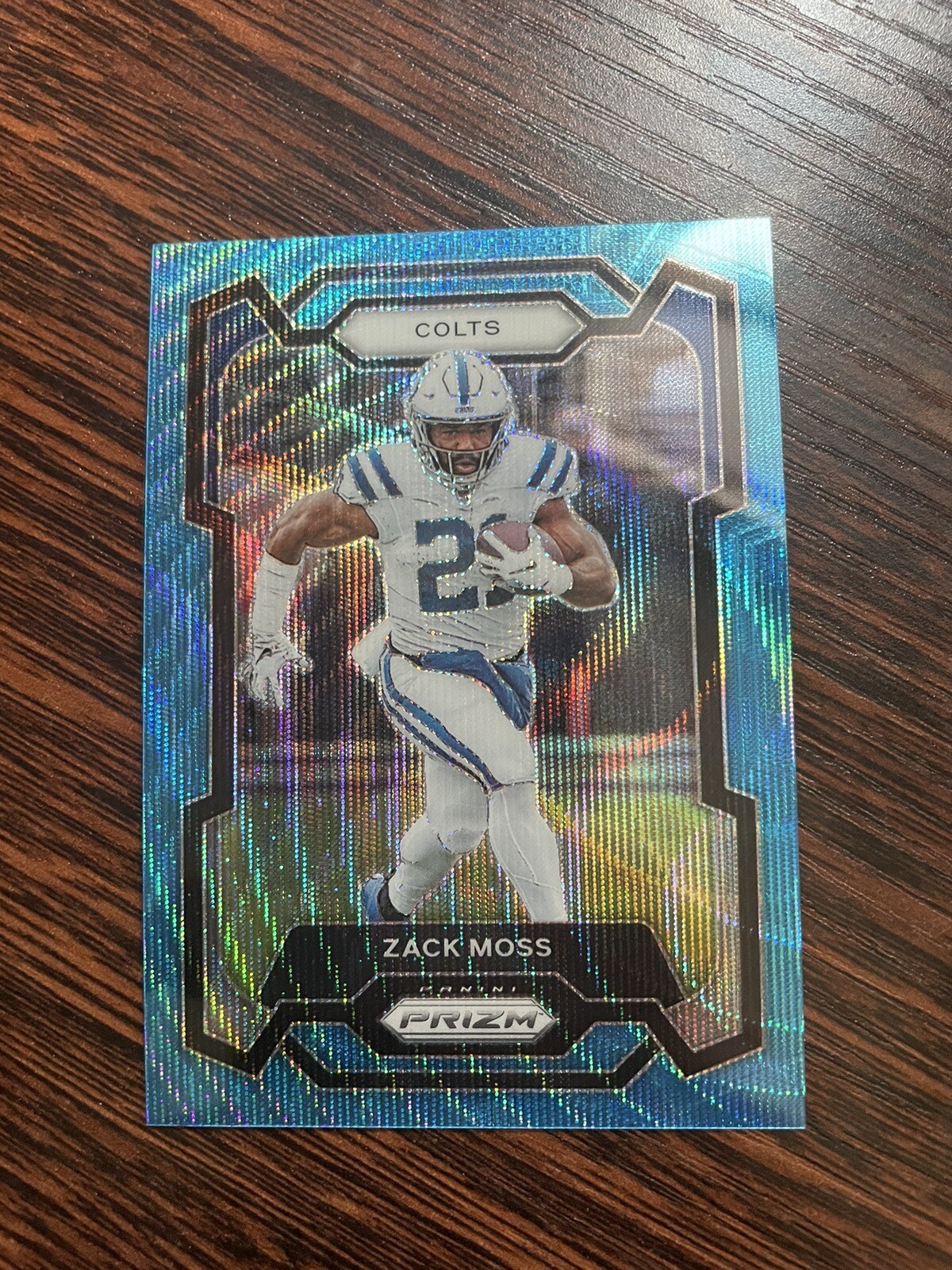 2023 Panini Prizm Football Zach Moss Blue Wave /199 | eBay