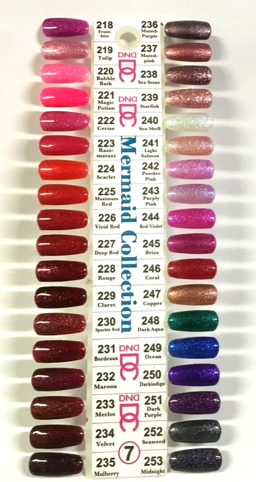 DC&DND Daisy Color Chart Gel Polish Color Sample Chart Palette Display ...