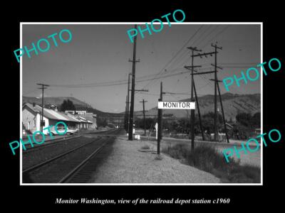 OLD 8x6 HISTORIC PHOTO OF MONITOR WASHINGTON THE RAILROAD STATION c1960 ...