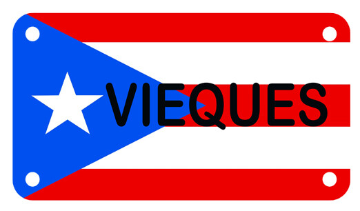 VIEQUES Flag Boricua Puerto Rico ATV 4" x 7" Motorcycle Fourtrack ...