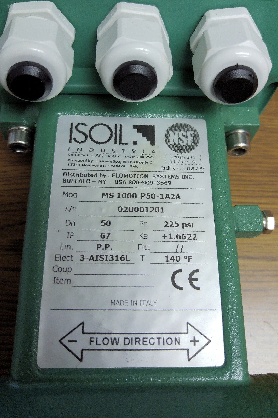 Isoil Isomag MS1000-P50-1A2A Electromagnetic Flow Meter & ML110 ...