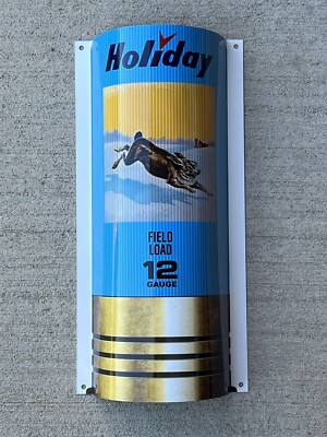 WOW!Curved Holiday Rabbit Field Load 12 Gauge Shotgun Shells 3D Sign ...