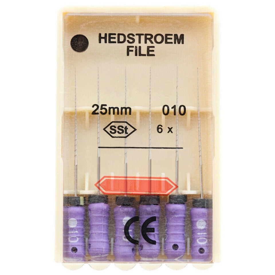 10 Packs Dental HEDSTROEM FILE 21/25/31mm Endodontic Hand Use Root ...