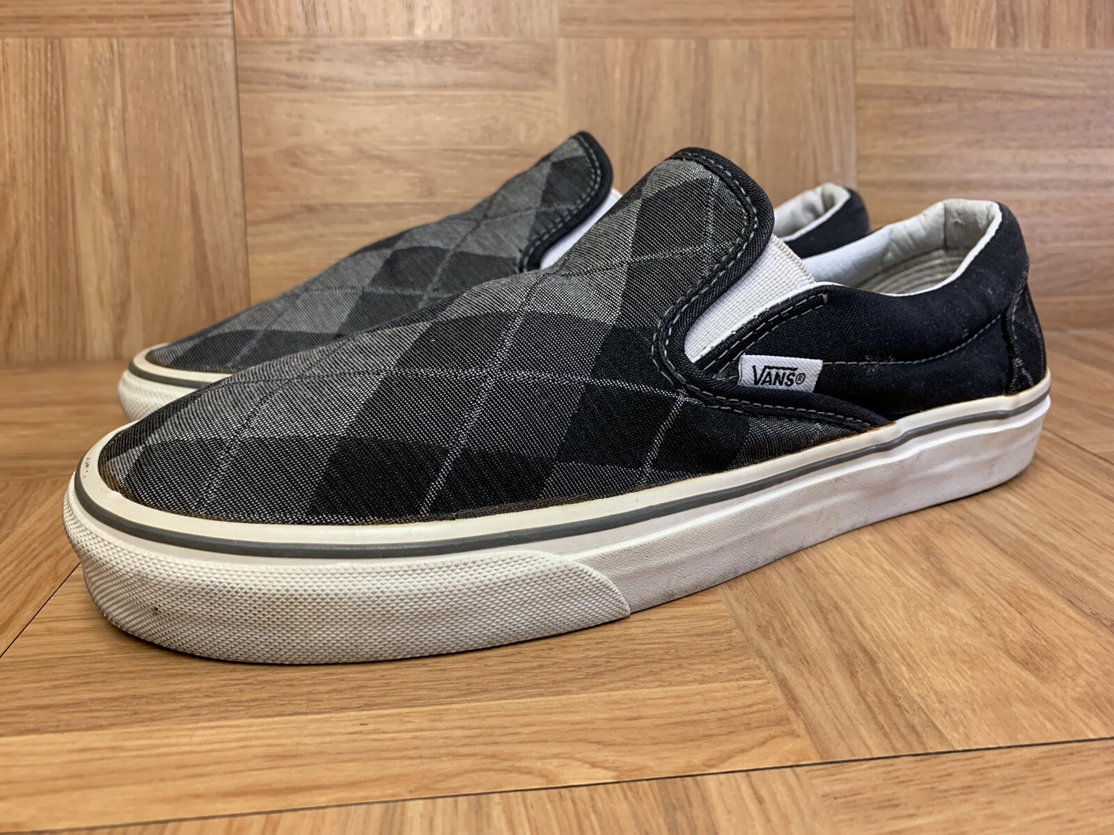 RARE🔥 VANS Slip On Classic Argile Diamond Elegant Sz… - Gem