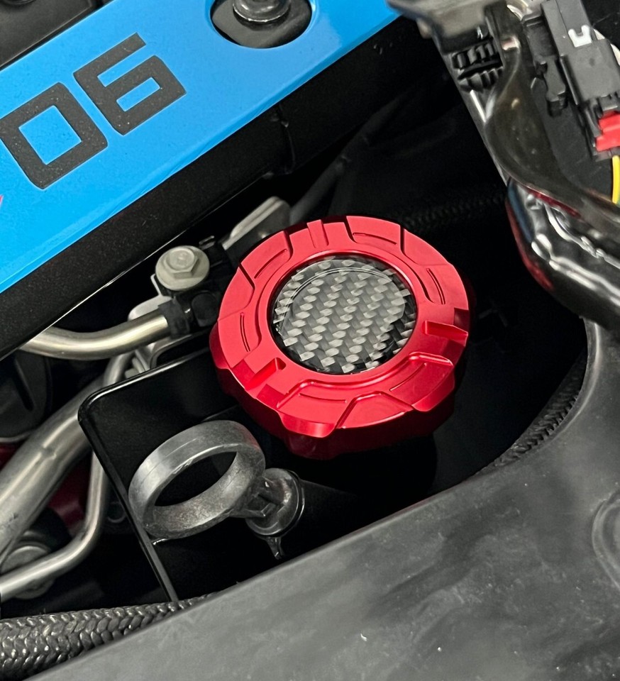 VMS ENGINE DRESS UP BILLET OIL CAP FOR 20-25 CHEVY CORVETTE C8 CARBON ...