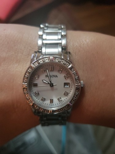 1pc Bulova 96R105 Ladies Parts Watch Stainless Steel 14mm Bracelet Link ...