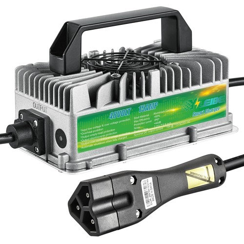 YILEIDE E800W Seris 48V15A Golf Cart Battery Charger With 3-Pin ...