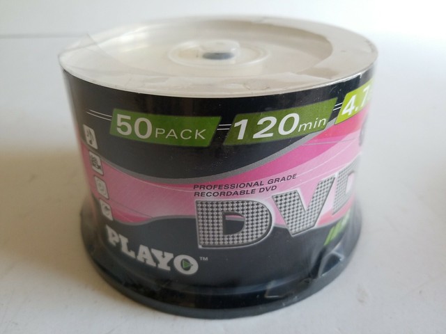 Playo DVD+R 50 Pack 120 Min. 4.7 GB - Factory Sealed! | eBay