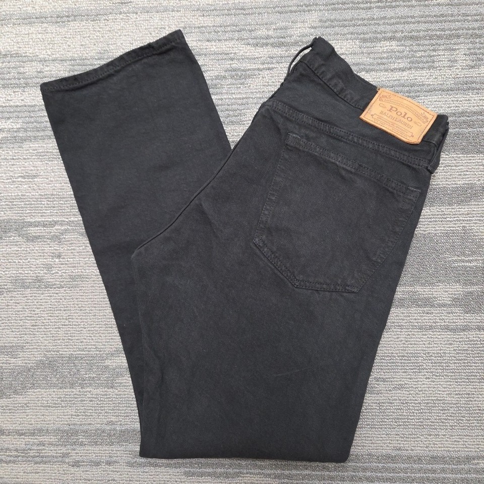 Polo Ralph Lauren Jeans Mens 32x30 *34x30 Hudson Black Hampton Straight ...