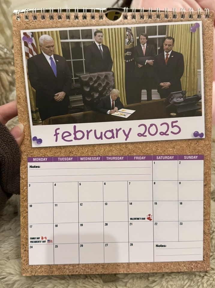Trump Calendar 2025 Donald Trump Gifts Monthly Wall Calender 12 Month ...