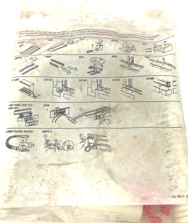 WIREMOLD V5700F V500/V700 SERIES RACEWAY FLEXIBLE SECTION IVORY | eBay