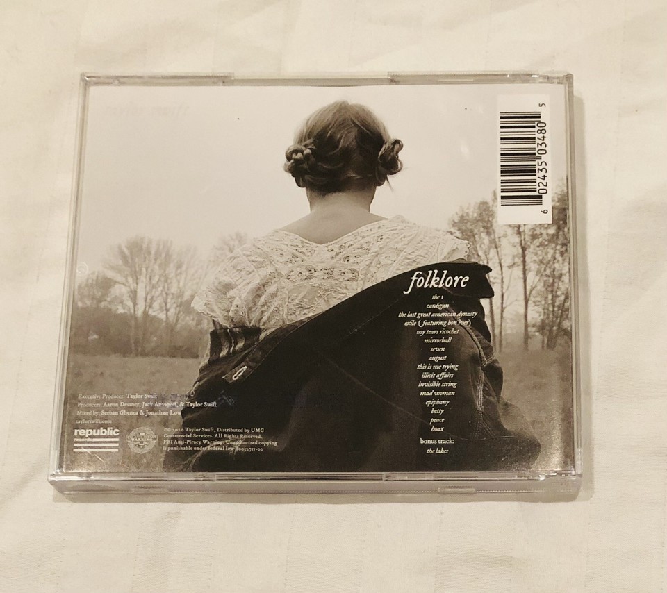 Taylor Swift FOLKLORE CD Explicit Version NEW NO COVER 602435034805| eBay