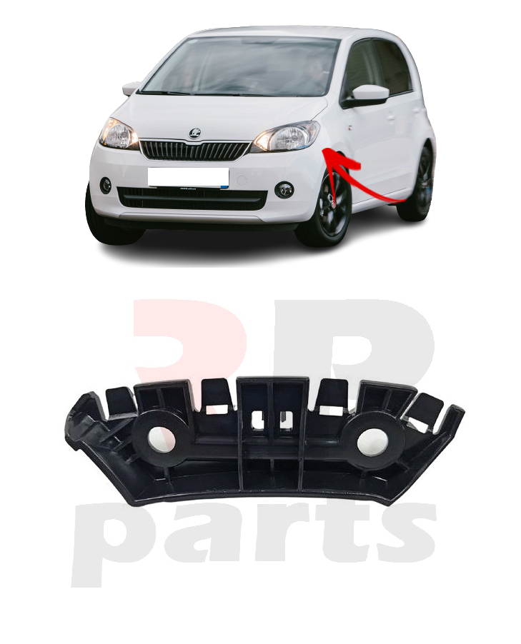 FOR SKODA CITIGO, VW UP 12-17 GENUINE FRONT BUMPER HOLDER BRACKET LEFT ...