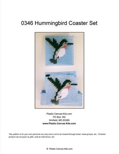 Hummingbird Coaster Set-Plastic Canvas Pattern or Kit | eBay