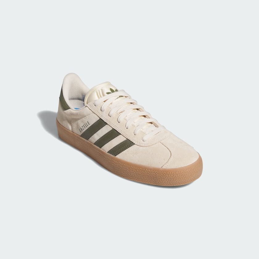 adidas Originals Gazelle ADV "Ecru Tint/Focus Olive/Gum" IH3351 Men's ...